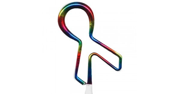 Awareness Ribbon Rainbow Foli Inkbend Standard, Bent Pen Custom ...