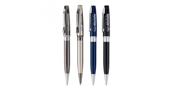 Custom Imprinted Explorer Solid Brass Twist Action Ballpoint Pen ...