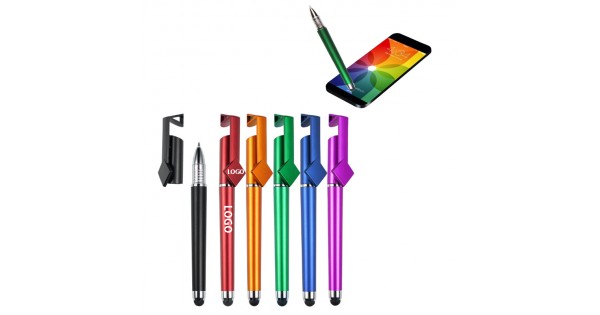 Custom Engraved 3-in-1 QR Code Stylus Pen W/Phone Stand ...