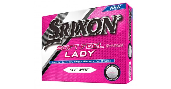 Srixon Soft Feel Lady White Golf Ball - Dozen Box with Logo ...