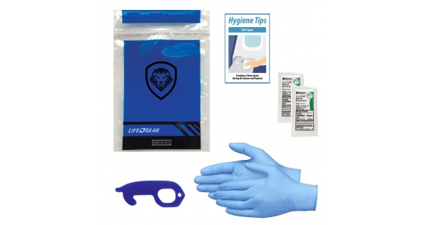 Logo Branded PPE Kit No Touch Kit - Bravamarketing.com | Personal Protection Kits